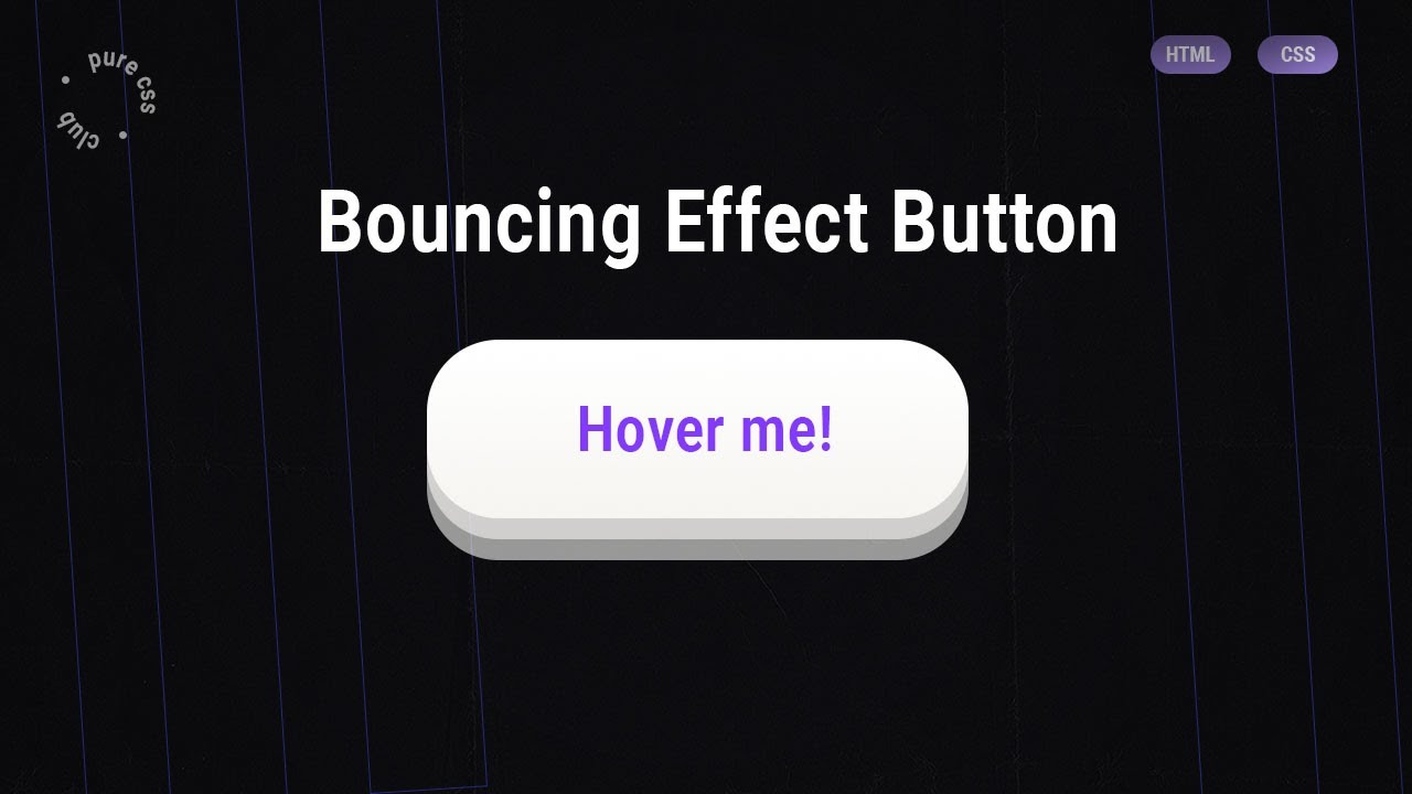 Bouncing Button Effect with HTML and CSS