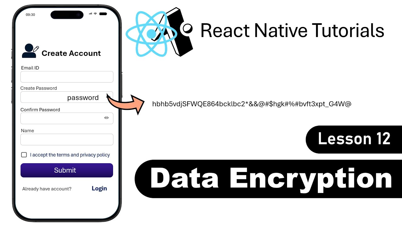 React Native #12 - How to encrypt data