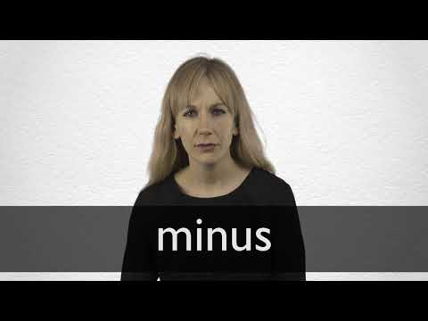 MINUS definition in American English | Collins English Dictionary