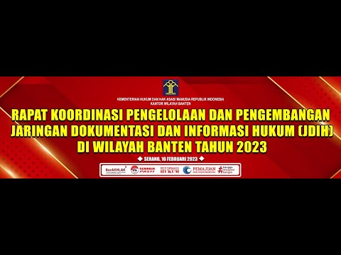 RAPAT KOORDINASI PENGELOLAAN DAN PENGEMBANGAN JARINGAN DOKUMENTASI DAN INFORMASI HUKUM (JDIH)