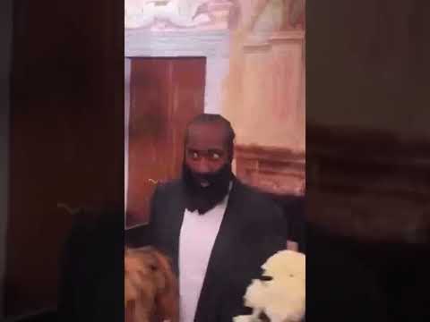 HARDEN'S HILAROUS REACTION as his GIRLFIREND catches the bouquet at a WEDDING!