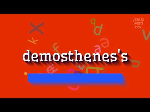How to say "demosthenes's"! (High Quality Voices)