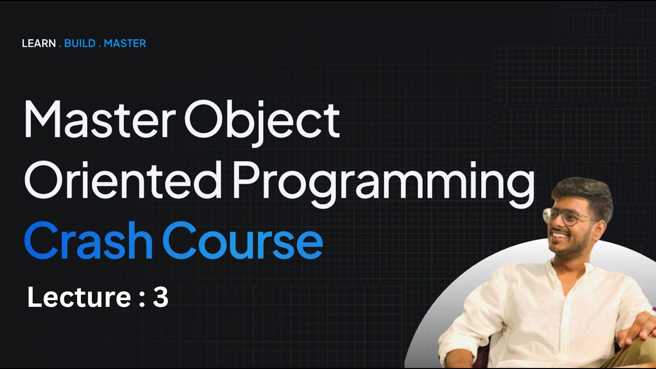 OOPs Lecture 3 | Encapsulation, Abstraction, Inheritance, Polymorphism  with Coding + Interview Ques