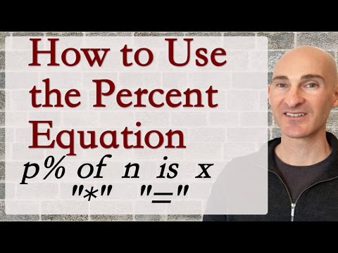 Percent Equation - How to Write