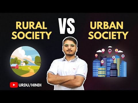 Difference Between Rural Society & Urban Society - Urdu Hindi