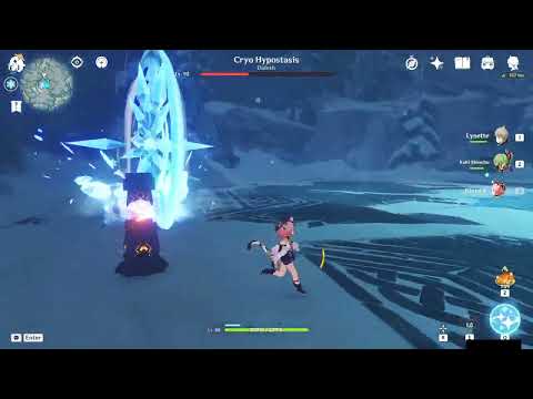 Genshin RNG Teams of 3 vs Bosses: Cryo Hypostasis