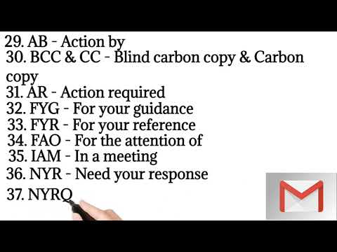 Email 52 Acronyms and Abbreviations