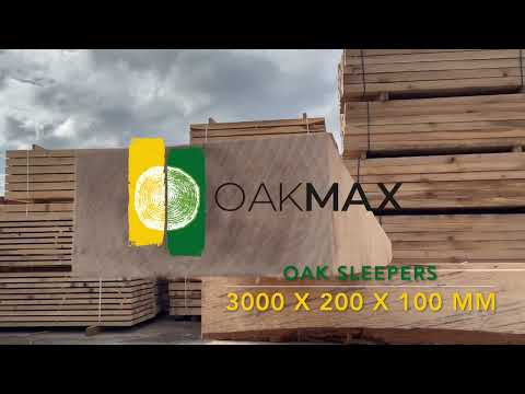 New Untreated Oak Sleepers 3000 x 200 x 100 mm