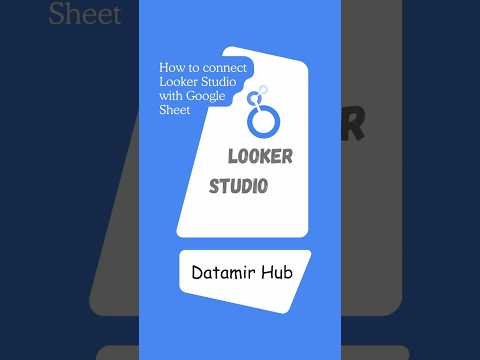 How to connect Looker Studio with Google Sheet #data #shorts