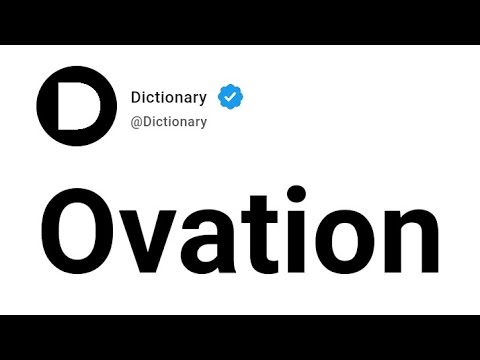 Ovation Meaning In English