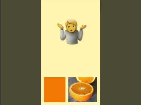 Color orange or fruit orange named the other?