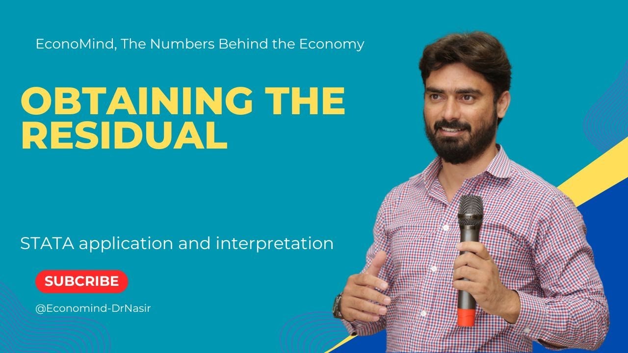 Obtaining the Residuals | Normal Distributed || Explained Residuals | STATA