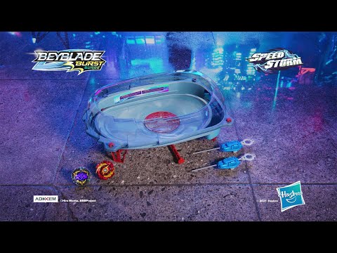 BEYBLADE Burst Surge Speedstorm Motor Strike Battle Set : Battle Game Set with Motorized Beystadium