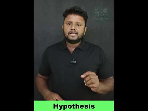 What is a Hypothesis #biostats