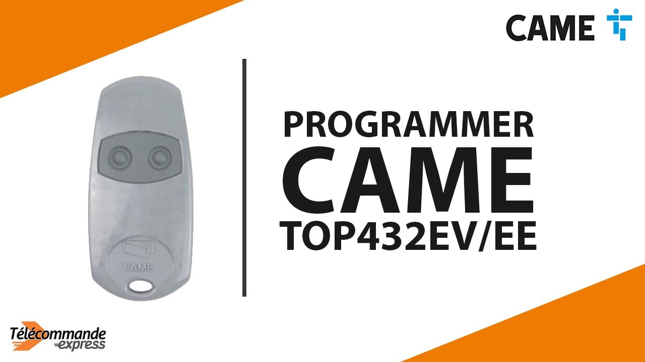 Programmer une télécommande CAME TOP 432 EE