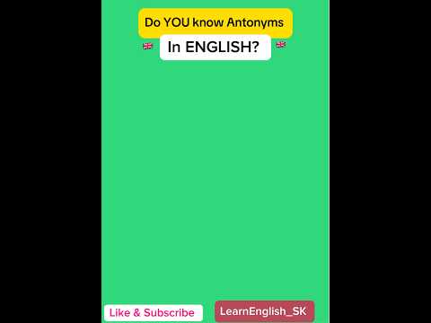 Do 🫵 YOU know Antonyms in English 🇬🇧? #shorts #learnenglish #english #englishclass #ielts