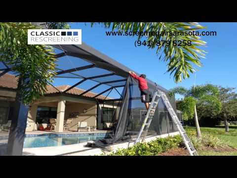 Pool Enclosure Repair Services - Screen & Rescreen - Sarasota ...