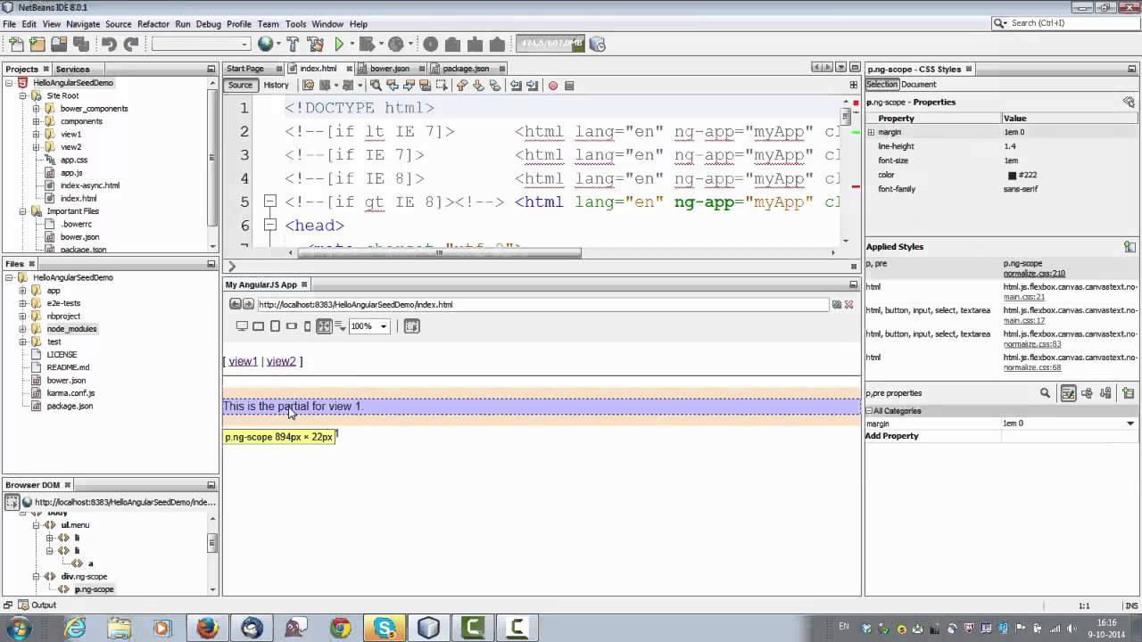 Tips for AngularJS in NetBeans IDE 8.0.1