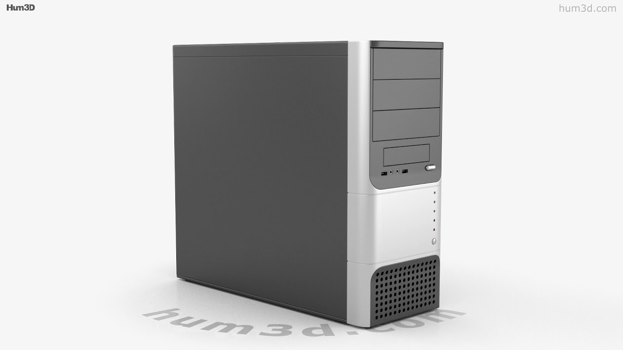 Generic Office PC 3D model by 3DModels.org
