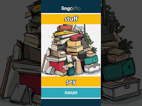 🇬🇧🇹🇷 stuff - şey : learn English : İngilizce öğrenelim : vocabulary builder