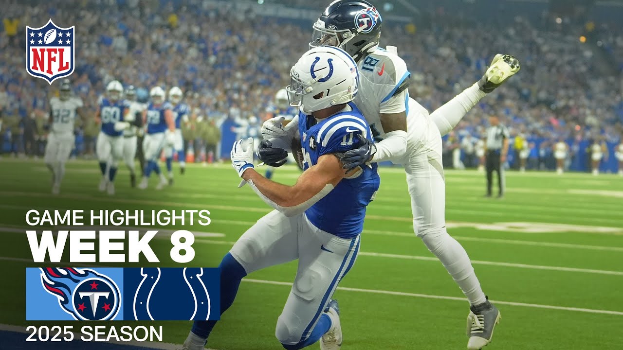 Tennessee Titans vs. Indianapolis Colts Game Highlights | NFL 2025 Season Week 8