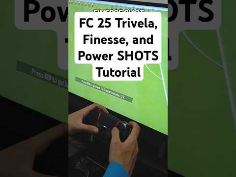 FC 25 Trivela, Finesse, and Power SHOTS Tutorial in 10 sec.🔥⚽️🔥#fc25 #gameplay #skillmoves