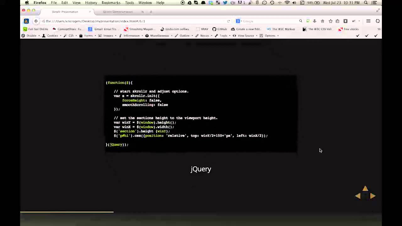 skrollr presentation