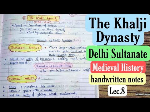 The Khalji Dynasty || Delhi Sultanate || Medieval History || Lec. 8 || An Aspirant !
