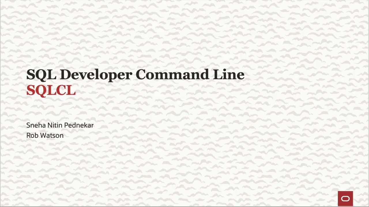 Getting Started - SQL Developer Command Line - SQLcl