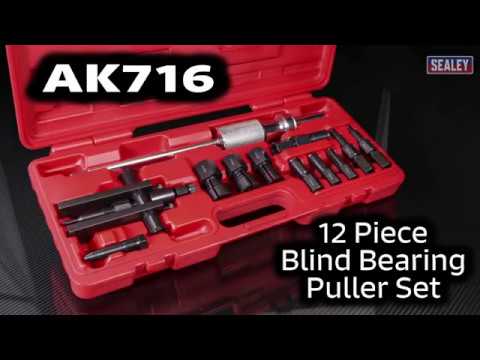 Sealey 12 Piece Blind Bearing Puller Set - AK716