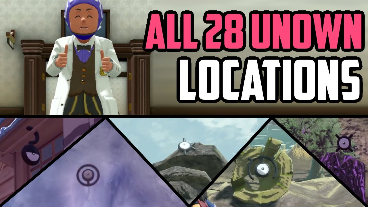 All 28 Unown Locations BY AREA - Pokémon Legends: Arceus