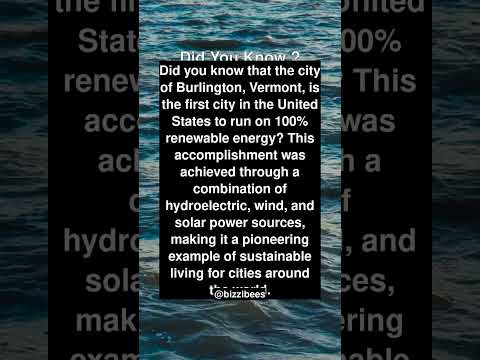 Did You Know Facts - Sustainable Living