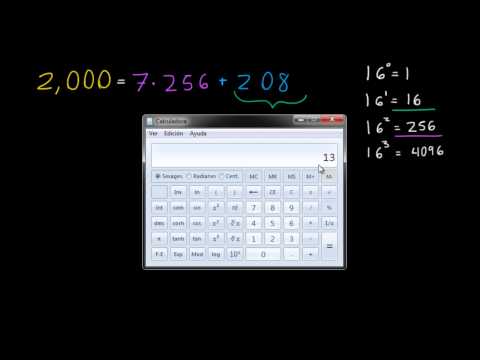 Convirtiendo de decimal a representación hexadecimal (video) | Khan Academy