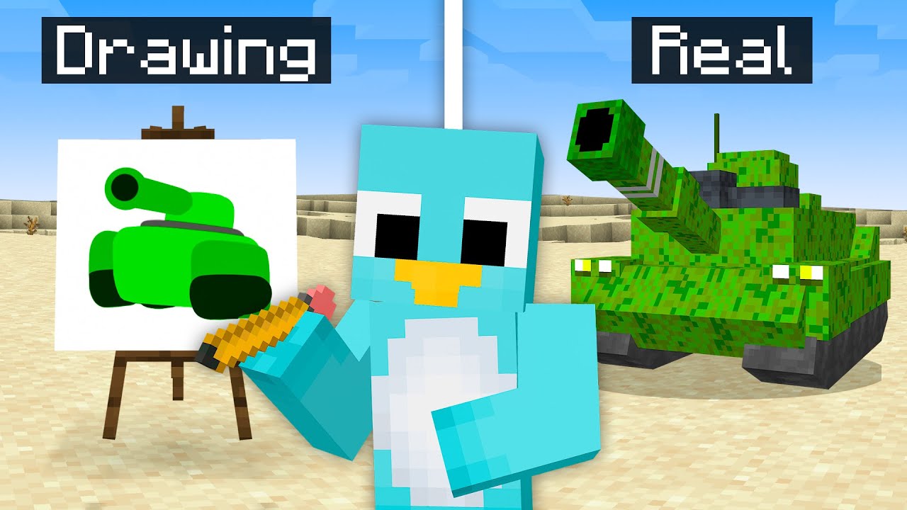 Minecraft, But Anything You Draw, You Get...