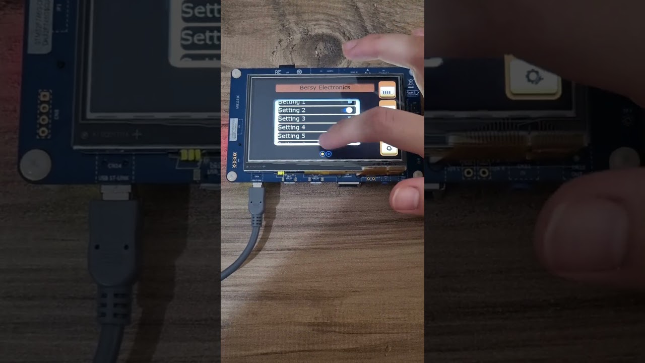 How To Use STM32 TouchGFX Scrollable Container & Scroll Liste #shorts