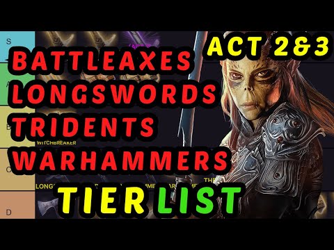 The STRONGEST WEAPONS in BG3 - Versatile Weapons Honor Mode Tier List and Guide - Act 2&3