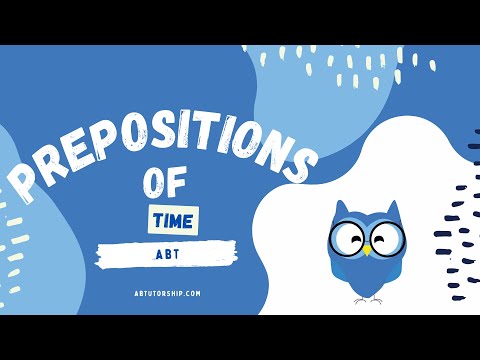 Prepositions of time