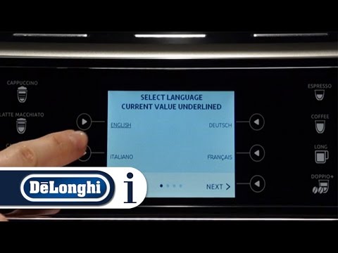 How to set languages on your De'Longhi PrimaDonna Elite ECAM 650.55 coffee machine