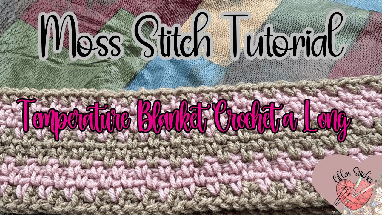 Temperature Blanket with the Moss Stitch Tutorial