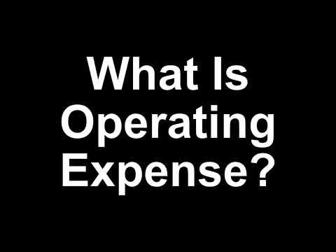Finance Terms - What Is Operating Expense OpEx?