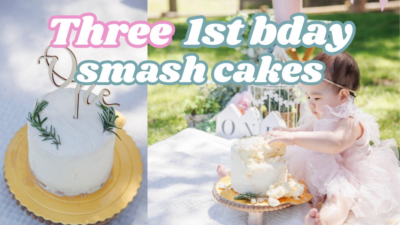 No Sugar Healthy Smash Cake | Three Options for Baby's First Birthday