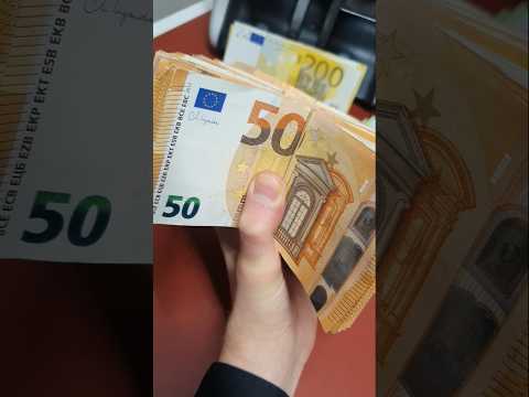 How 50000€ In One Hand Looks Like 💸 (Big Money Stacks) #moneymindset #financialfreedom #banknotes