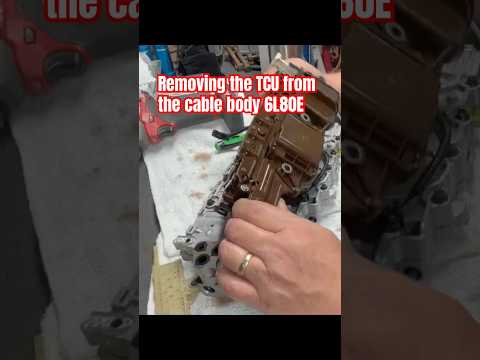 Removing the TCU from Valve Body in 6L80E Transmission Made Easy! #shorts