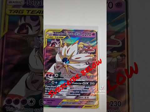 Pokemon Solgaleo & Lunala GX Card