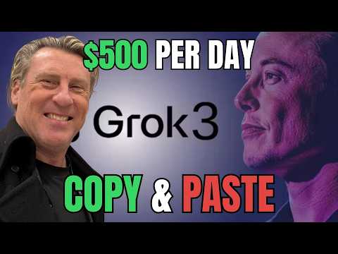 $15,000 Month AI Grok BEST SIDE HUSTLE Start 3 Clicks NO MONEY!