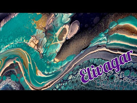 Elivagar✨️Ethereal Negative Space in an Acrylic Chaos Swipe! Amazing Cells!