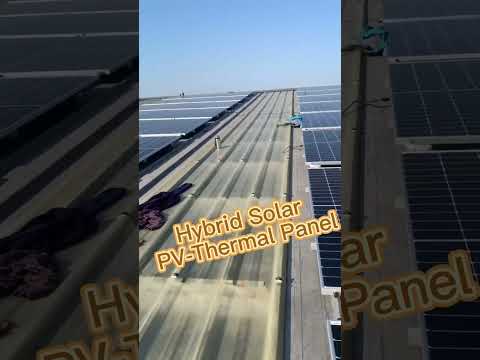 Solar PVT - PV & Thermal in one unit - enhance the PV efficiency max to 50%