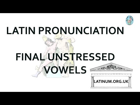 Unstressed final long vowels in Latin and tricks our English ear plays on us.