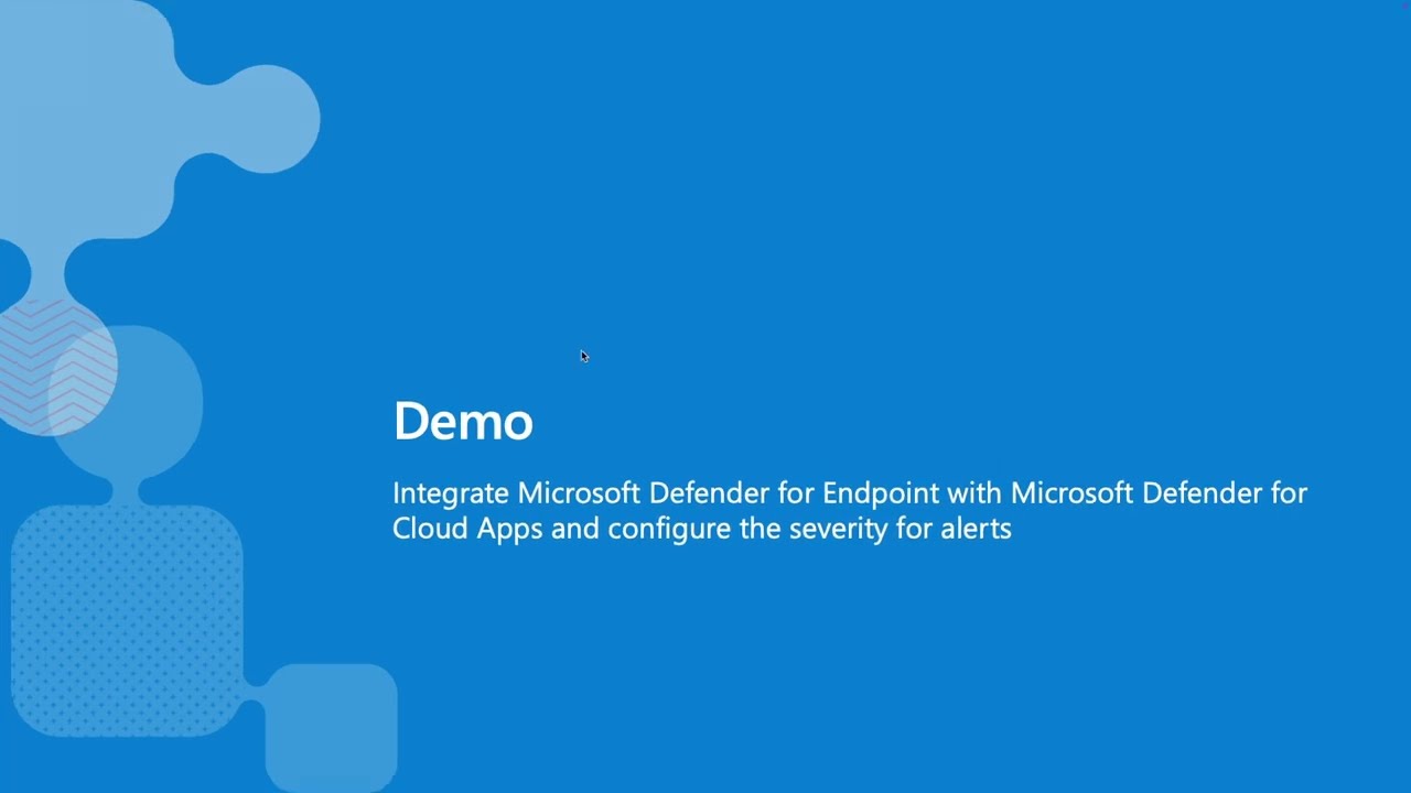 How to integrate Microsoft Defender for Endpoint with Defender for Cloud Apps. demo.