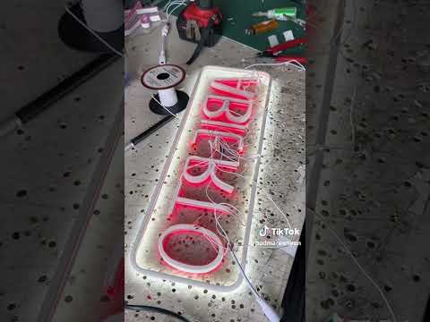 Como se fabrica el letrero neon mas vendido de internet 🔥